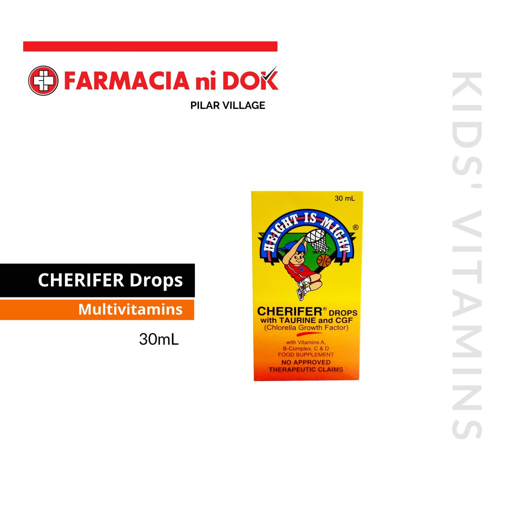 Cherifer Drops 30mL (with Taurine, CGF, Vitamins A, B-Complex, C & D ...