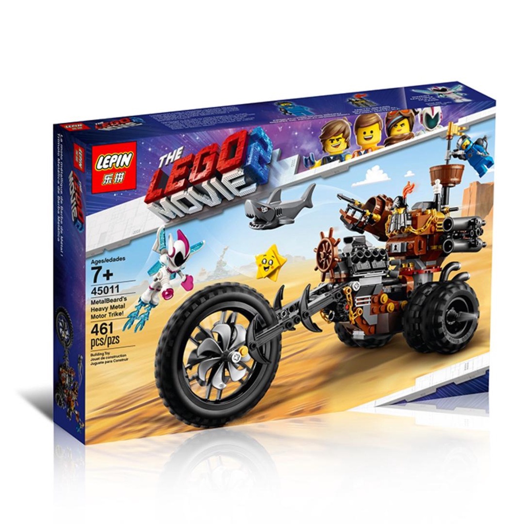 ☄☽ Lepin The Lego Movie Metal Beard Metal Motor Trike Cycle Motorcycle ...