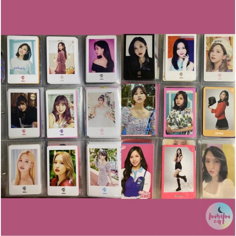 TWICE MINA NON-ALBUM MONOGRAPH JAPAN POLA TRADING CARDS PHOTOCARDS ...