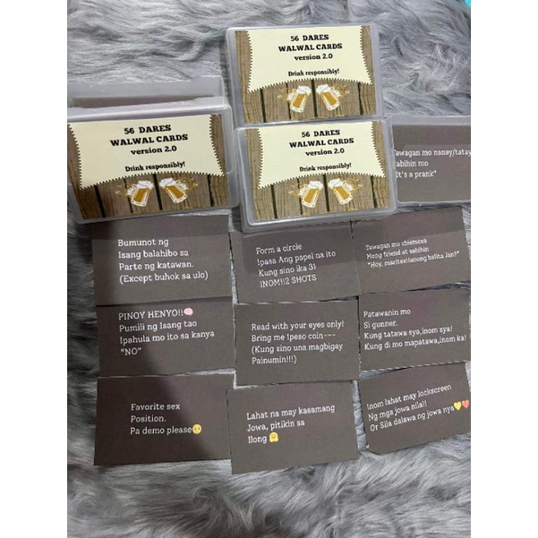 ☬walwal cards version 2 56pcs (Tagalog) | Shopee Philippines