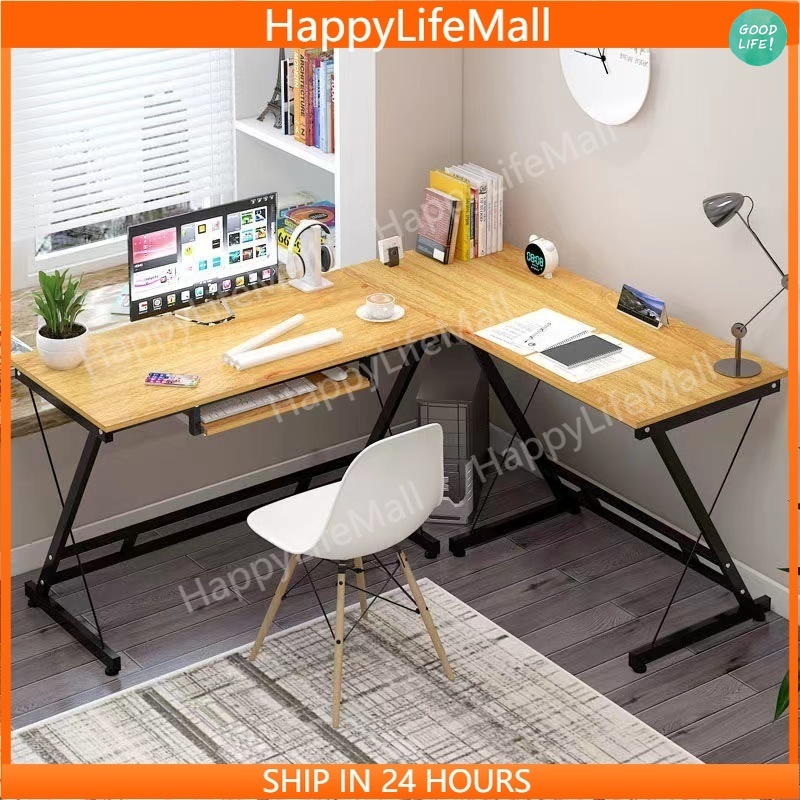 L-Shaped Corner Desk PC Table Study table Computer Gaming Desk Home ...