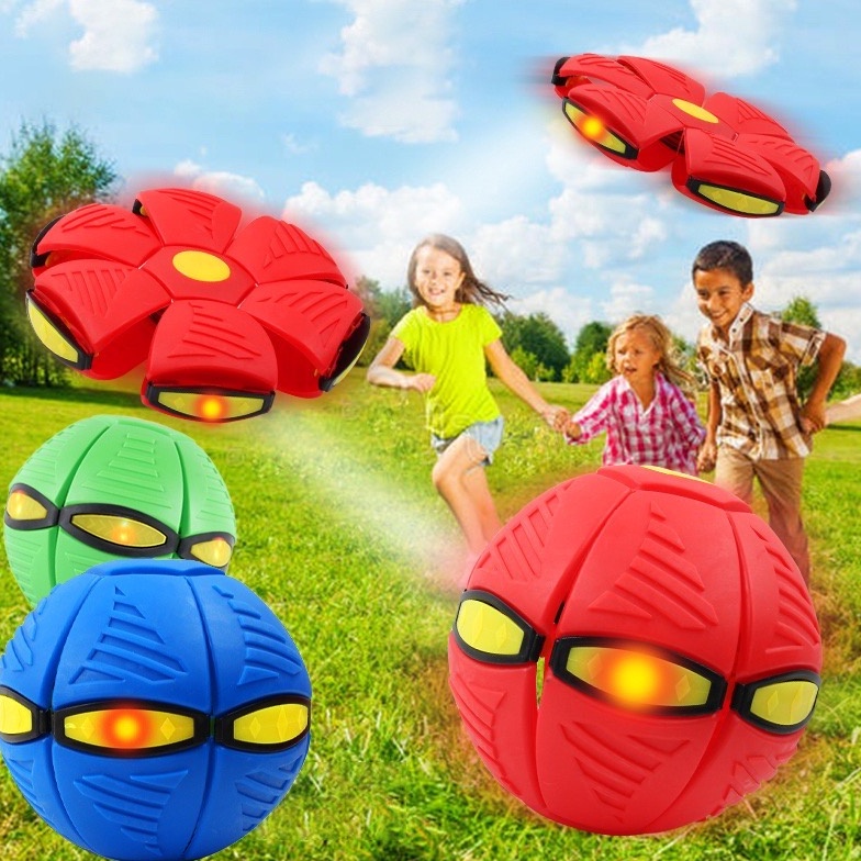 ♙Baby Corp UFO Magic Ball Frisbee Glowing Flying Saucer Deform Balls ...