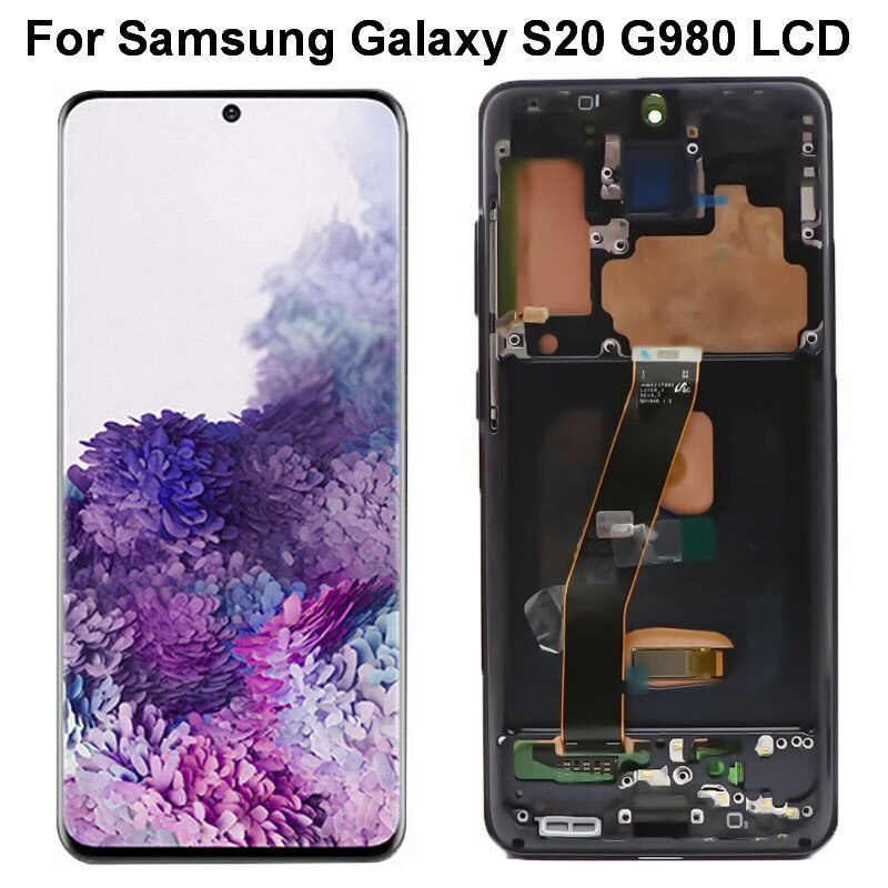 100% Original 6.2“ LCD For Samsung Galaxy S20 Lcd G980 G980F SM-G980F/DS AMOLED Display With ...