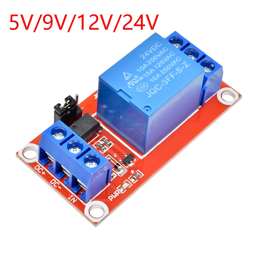1 Channel 5V 9V 12V 24V Relay Module Board Shield With Optocoupler 12V ...
