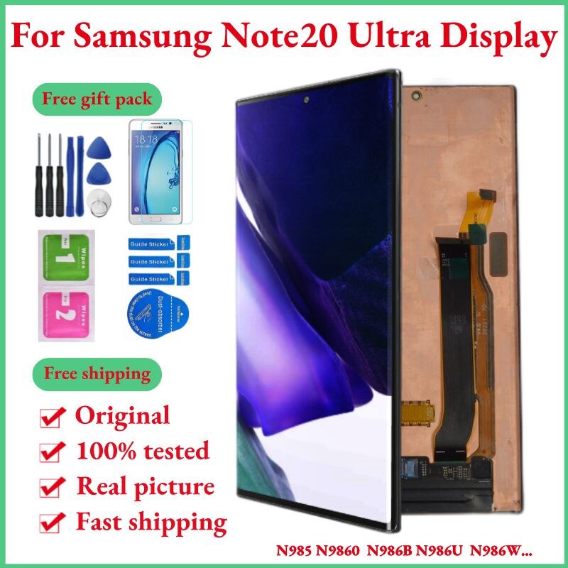 Original Note 20 Ultra 5G AMOLED Display For Samsung Note 20 Ultra LCD ...