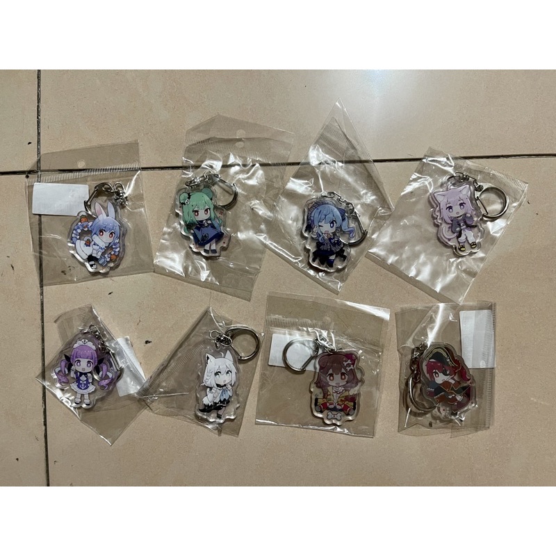 “hololive” Vtuber Acrylic Keychain Ver. 7 (Pekora,Rushia,Suisei,Okayu ...