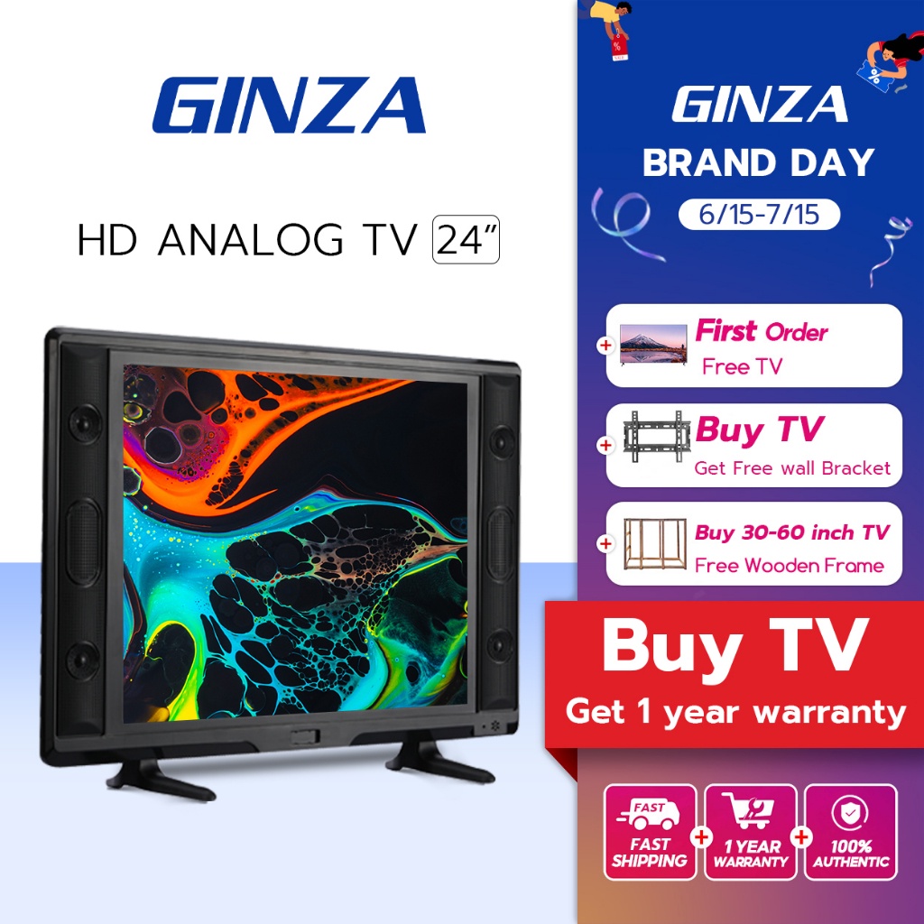 【Hot Sale】GINZA 24 Inch TV 32 Inch tv Flat Screen TV LED TV Not Smart TV television | Shopee ...