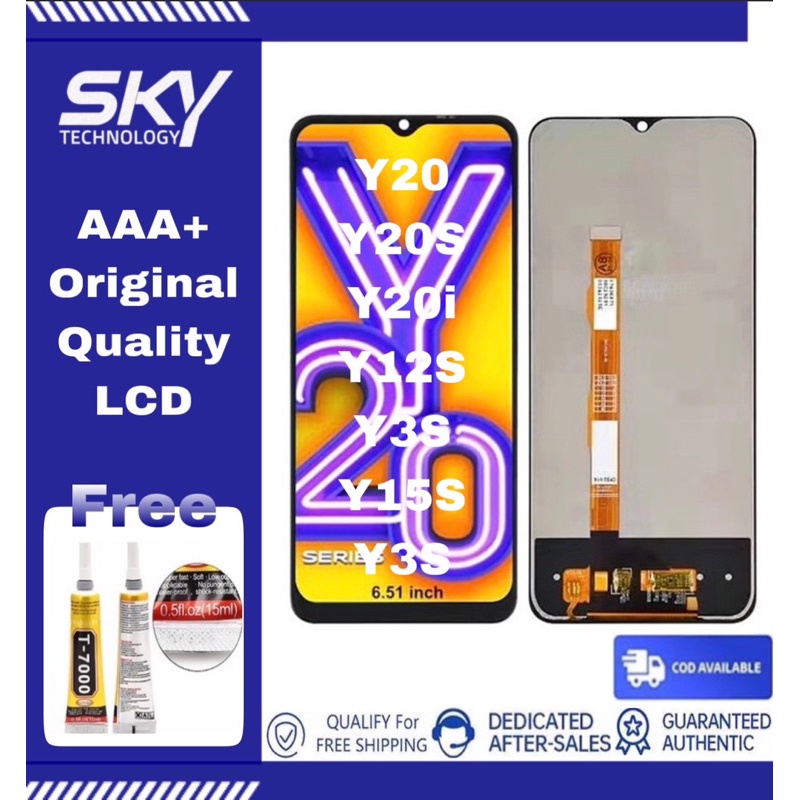 LCD Y20 Y20S Y20i Y12S Y15S Y15A Y12D Y01 Y12G Lcd Touch Screen ...