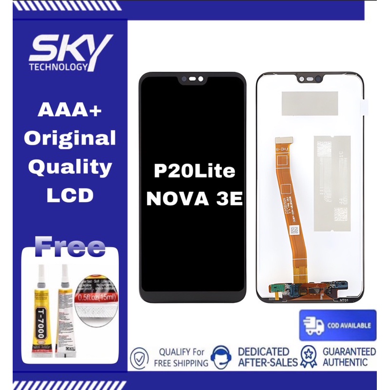 COD HW LCD P20 LITE NOVA 3E Lcd Original Touch Screen Replacement SkyTech | Shopee Philippines