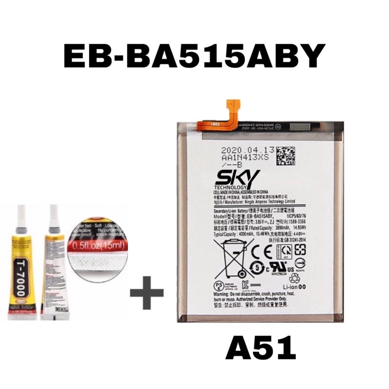 COD Original Samsung Galaxy A51 A515 Battery model EB-BA515ABY 4000mAh ...