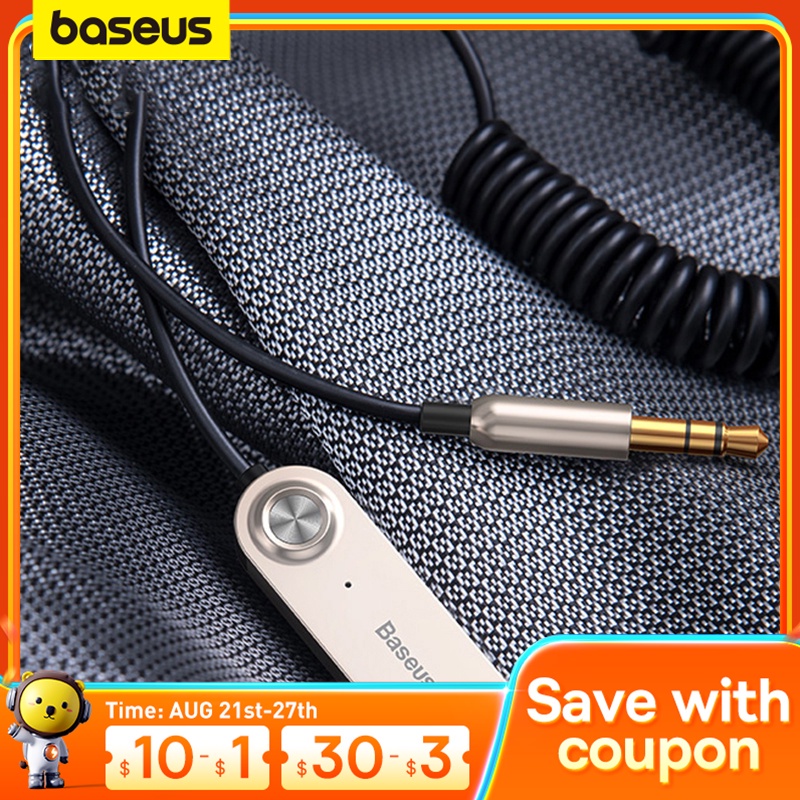 Baseus Bluetooth Transmitter Wireless Bluetooth Receiver 5.0 Car AUX 3 ...