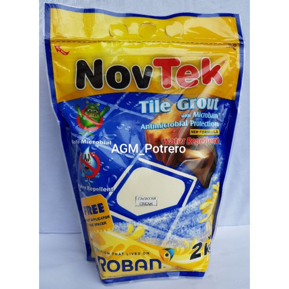 NOVTEK TILE GROUT CAGAYAN CREAM ( 2Kg PER PACK ) | Shopee Philippines