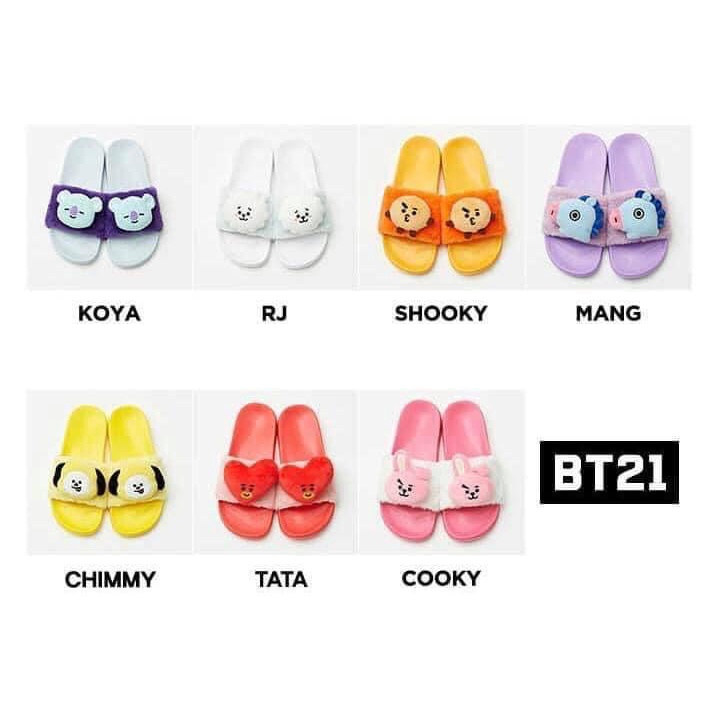☃BT21 Face Doll Slippers (Line Friends OFFICIAL, BTS MERCH) | Shopee ...