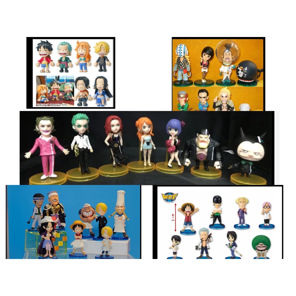 One Piece Luffy Zoro Sanji Franky Nami Kaido Chopper chibi Set of 5/6/7 ...