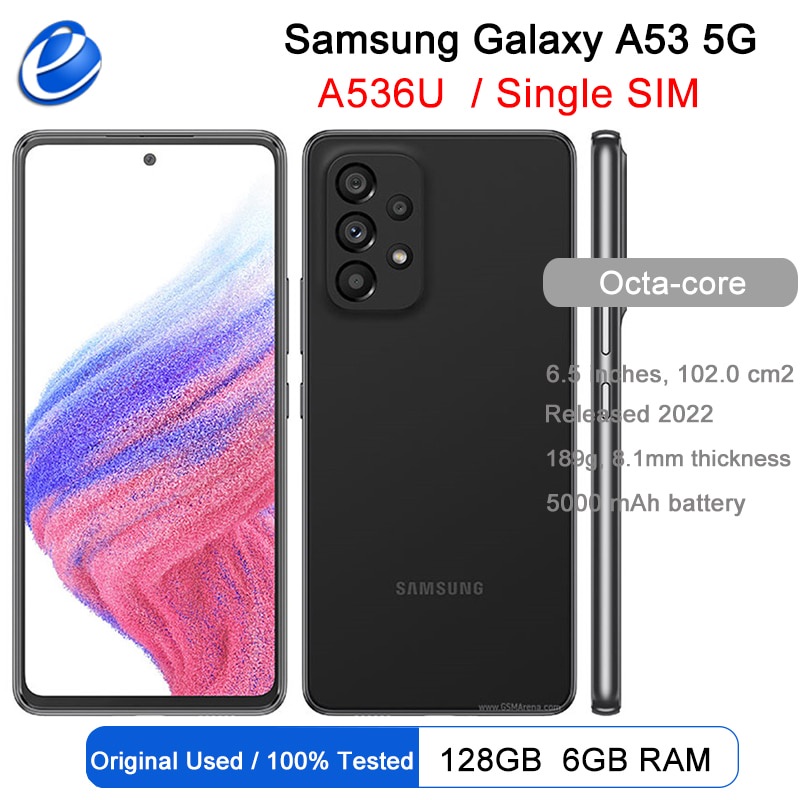 Samsung Galaxy A53 5G A536 6.5" 8GB RAM 128GB Octa Core NFC Super ...