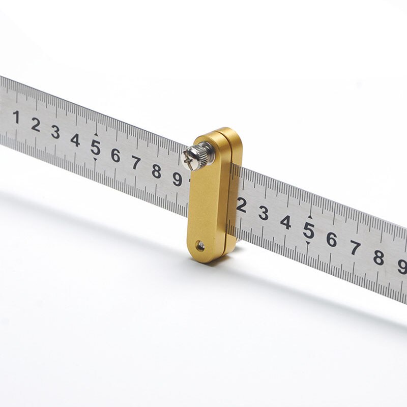 Steel Ruler Positioning Block Stop Angle Scriber Line Marking Gauge for ...