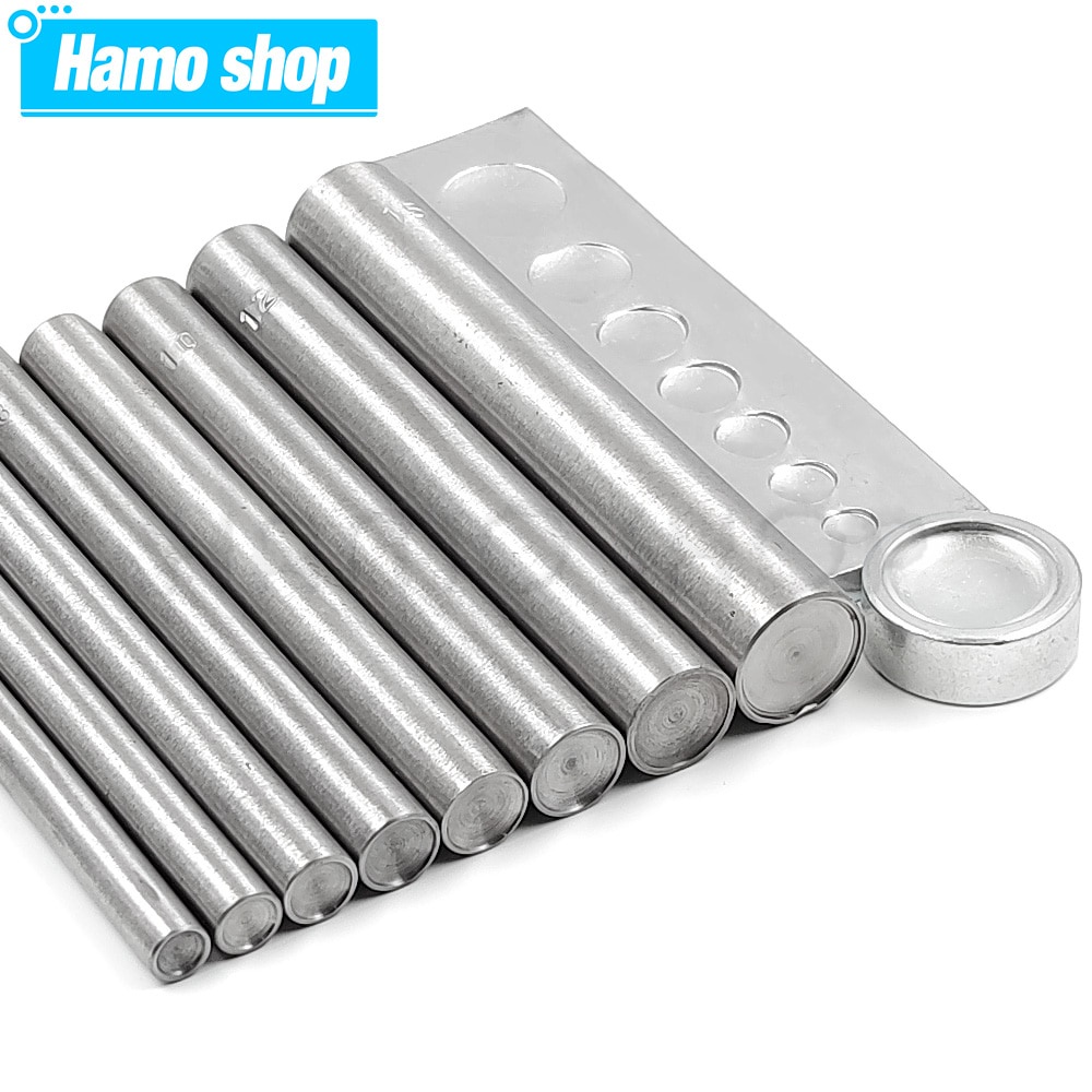 Double Caps Rivet Tool Round Rivets Metal Punch Tool Spike Stud ...