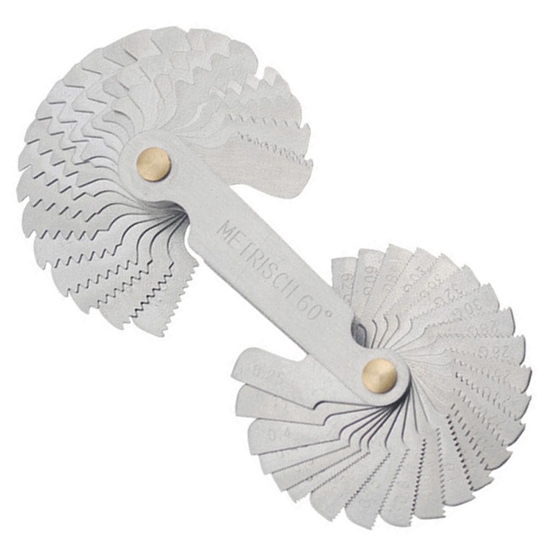 ♕55/60 Degree Metric Inch Thread Plug Gauge Gear Tooth Screw Pitch ...