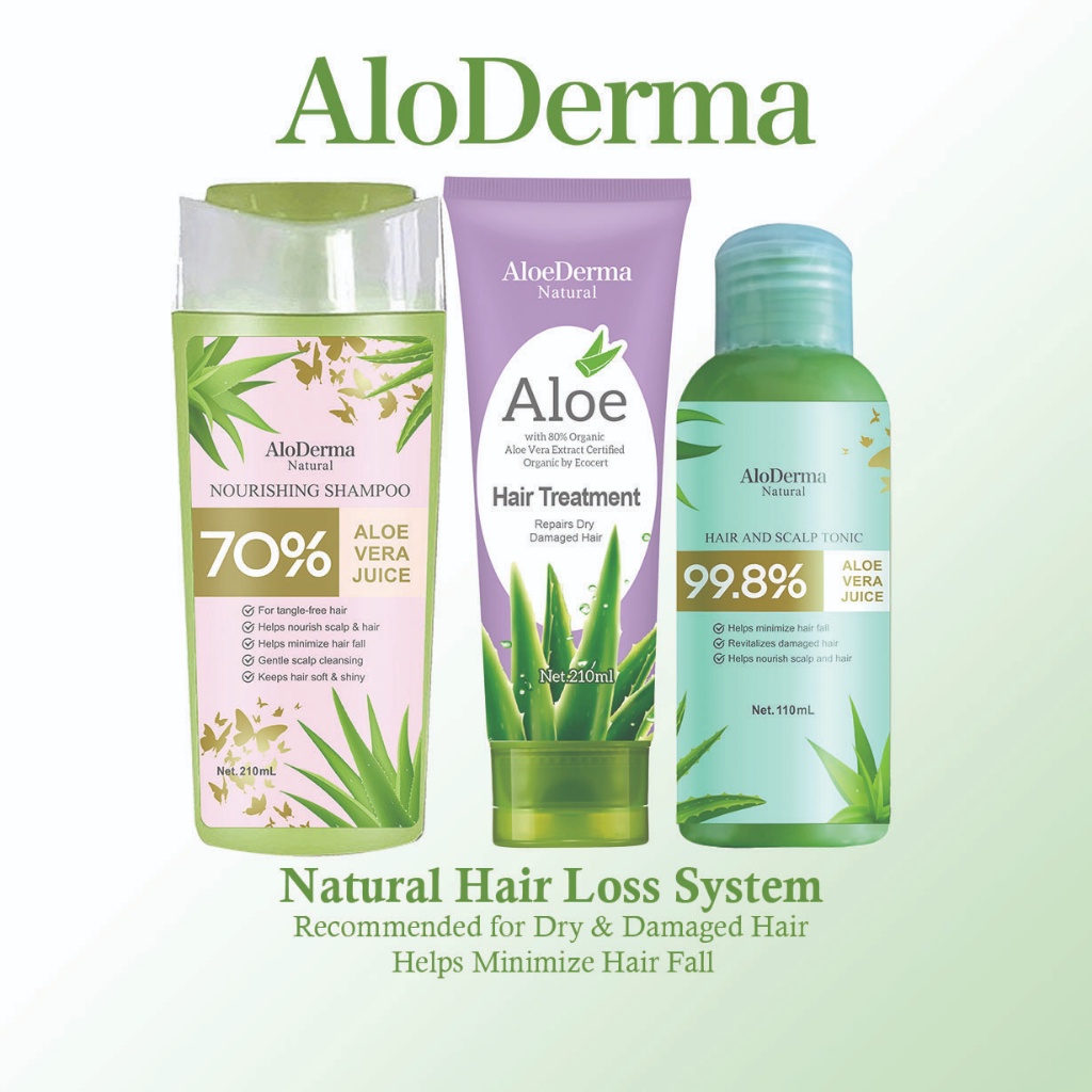 ALODERMA Nourishing & Repairing Set (Shampoo, Hair Treatment, Hair ...