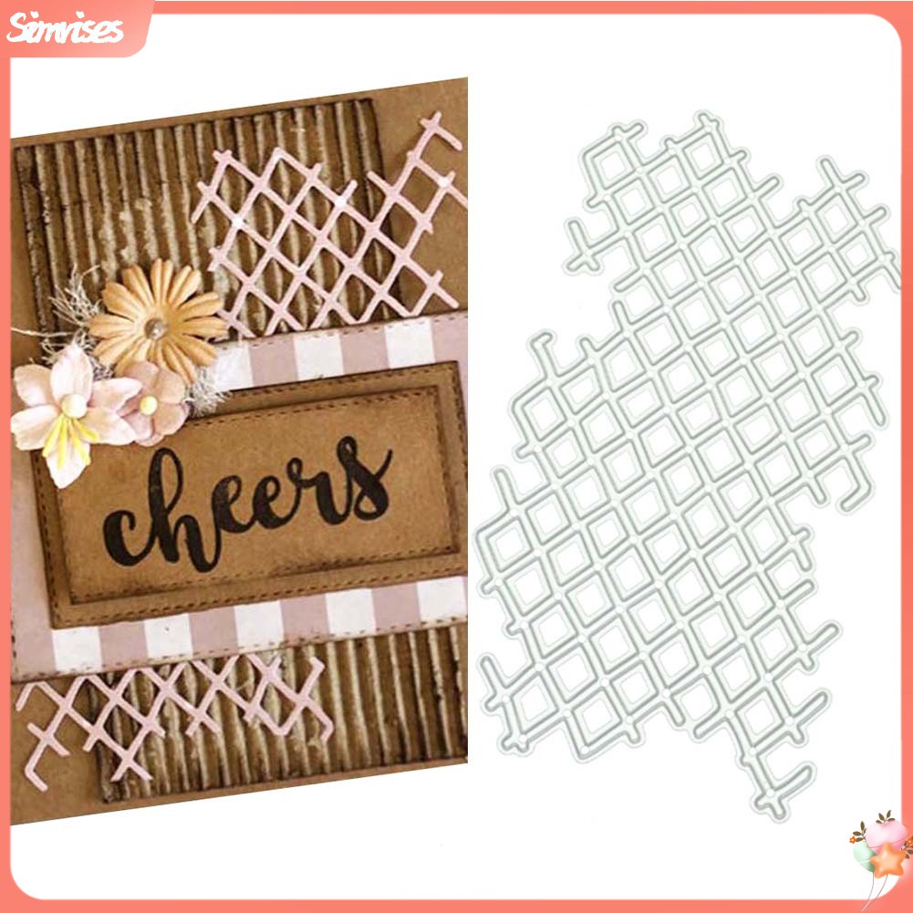 {SIMRISES} Grids Scrapbooking Cutting Die Embossing Stencil DIY Paper ...