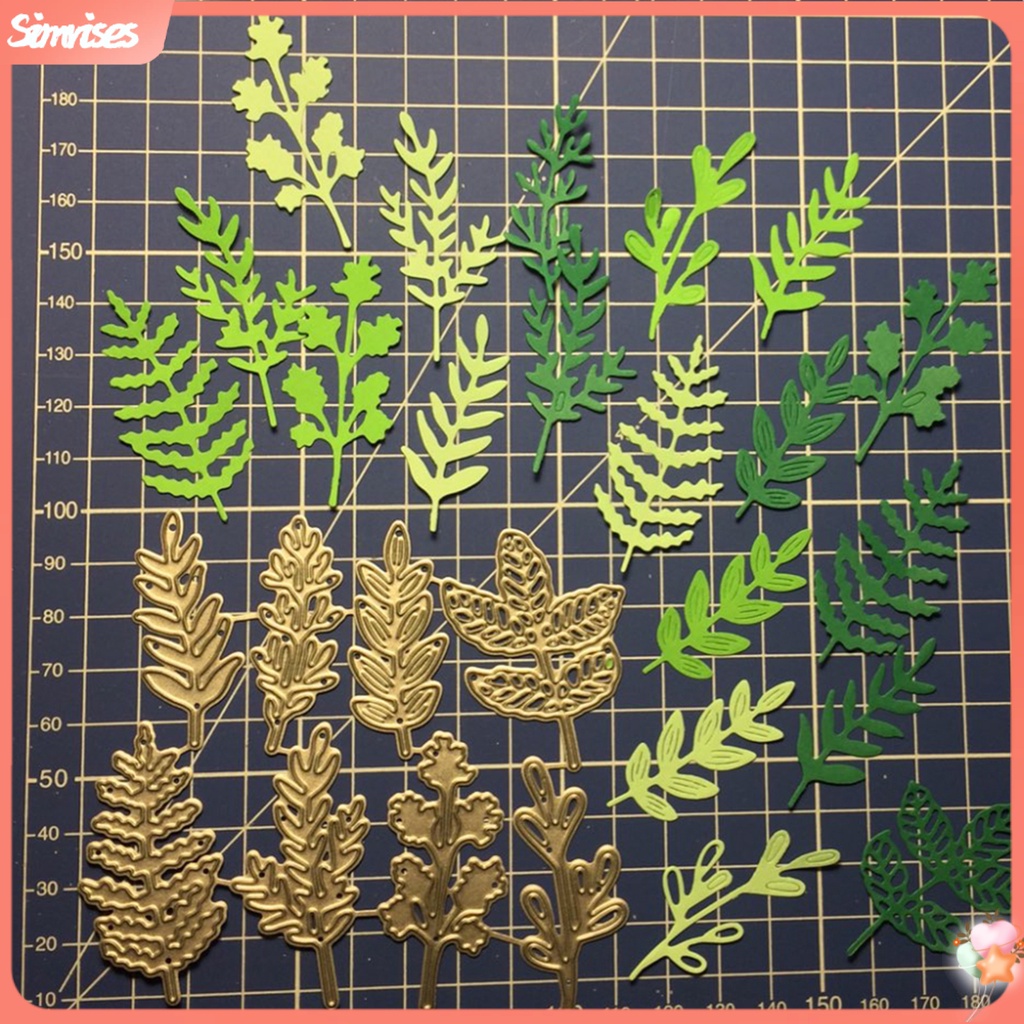 {SIMRISES} Leaves Leaf Cutting Dies DIY Scrapbook Emboss Paper Cards ...