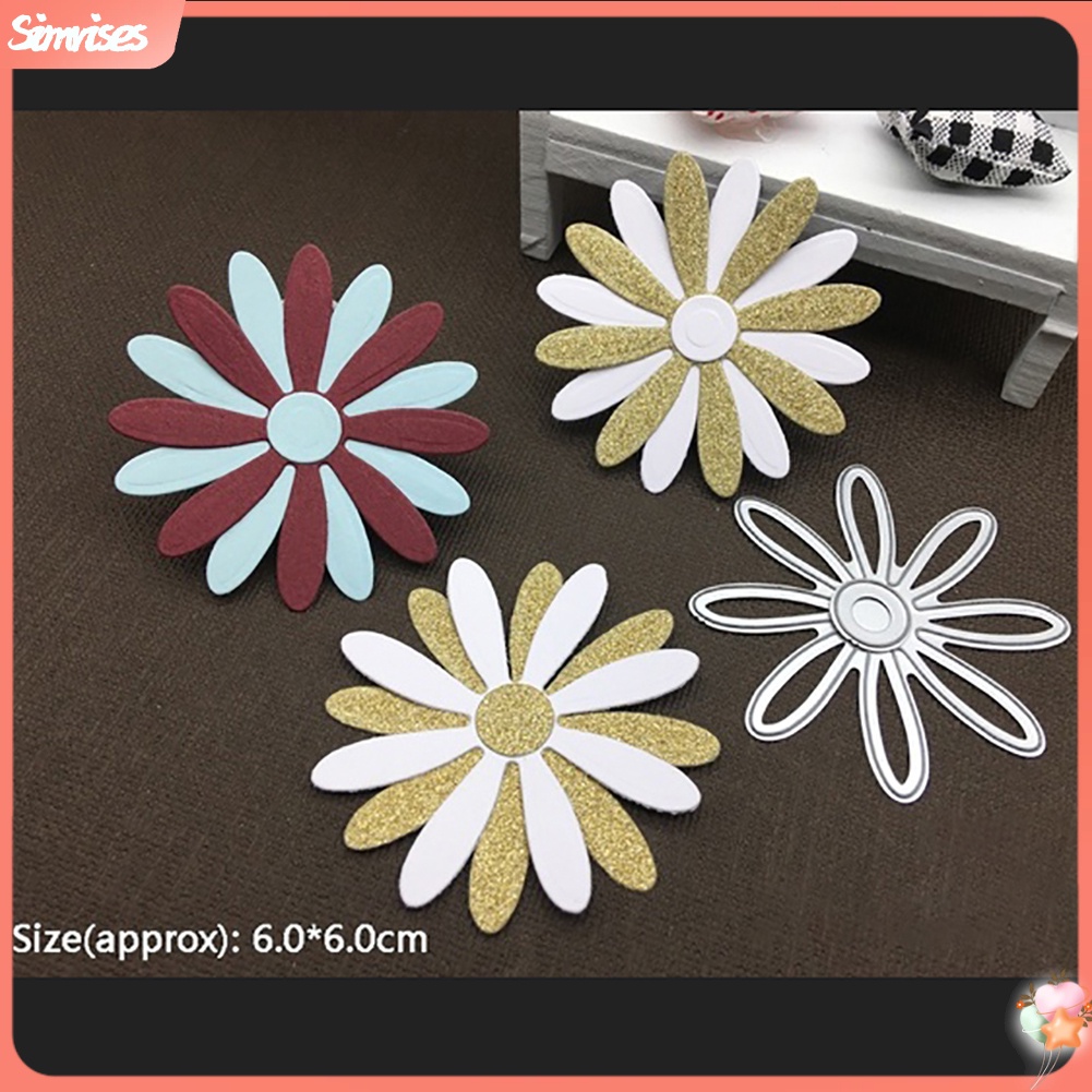{SIMRISES} Chrysanthemum Metal Cutting Dies DIY Scrapbooking Embossing ...