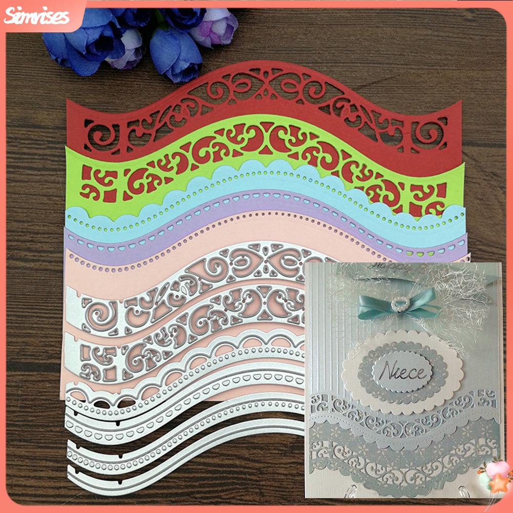 {SIMRISES} Wavy Border Edge Metal Cutting Dies DIY Scrapbooking Paper ...