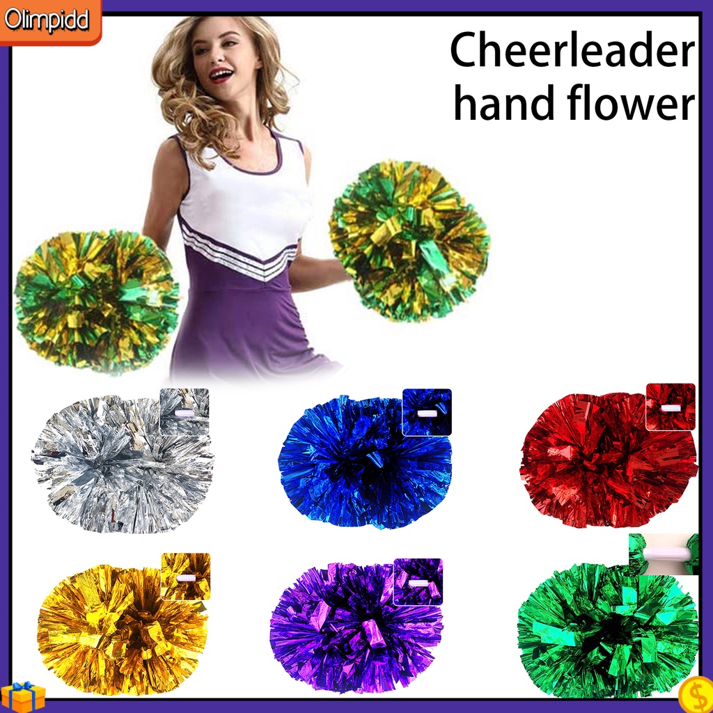(olimpidd) Sparkling Cheerleader Flower Props for Party Bright Color ...