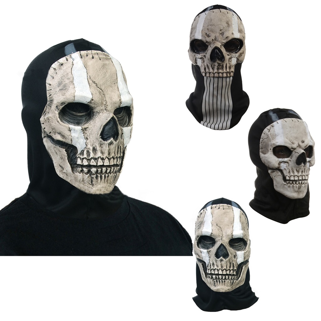 Unisex Call Of Duty Ghost Skull Full Face Skeleton Scary Mask Outdoor ...