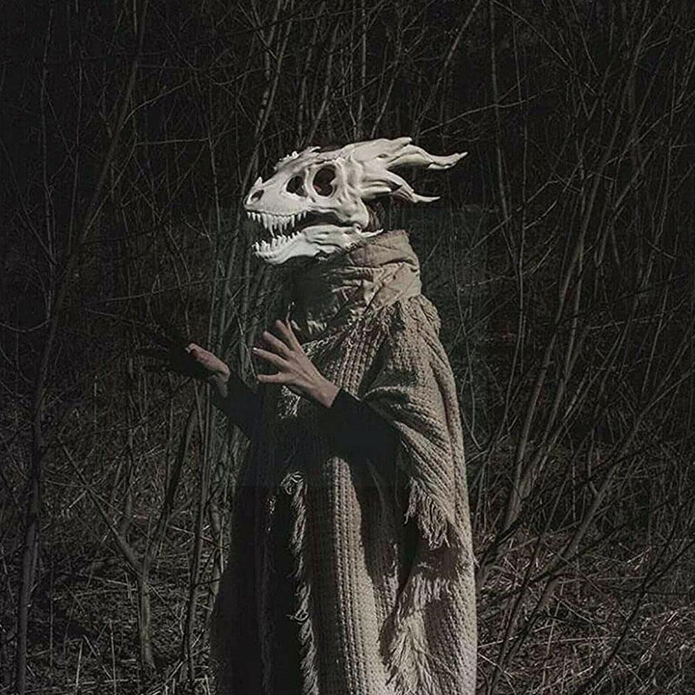 Halloween Full Face Dinosaur Mask Holiday Party Dressing Realistic ...