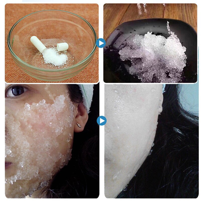 10 capsules Ice Cream Crushed Ice Capsule Mask Transparent Face ...