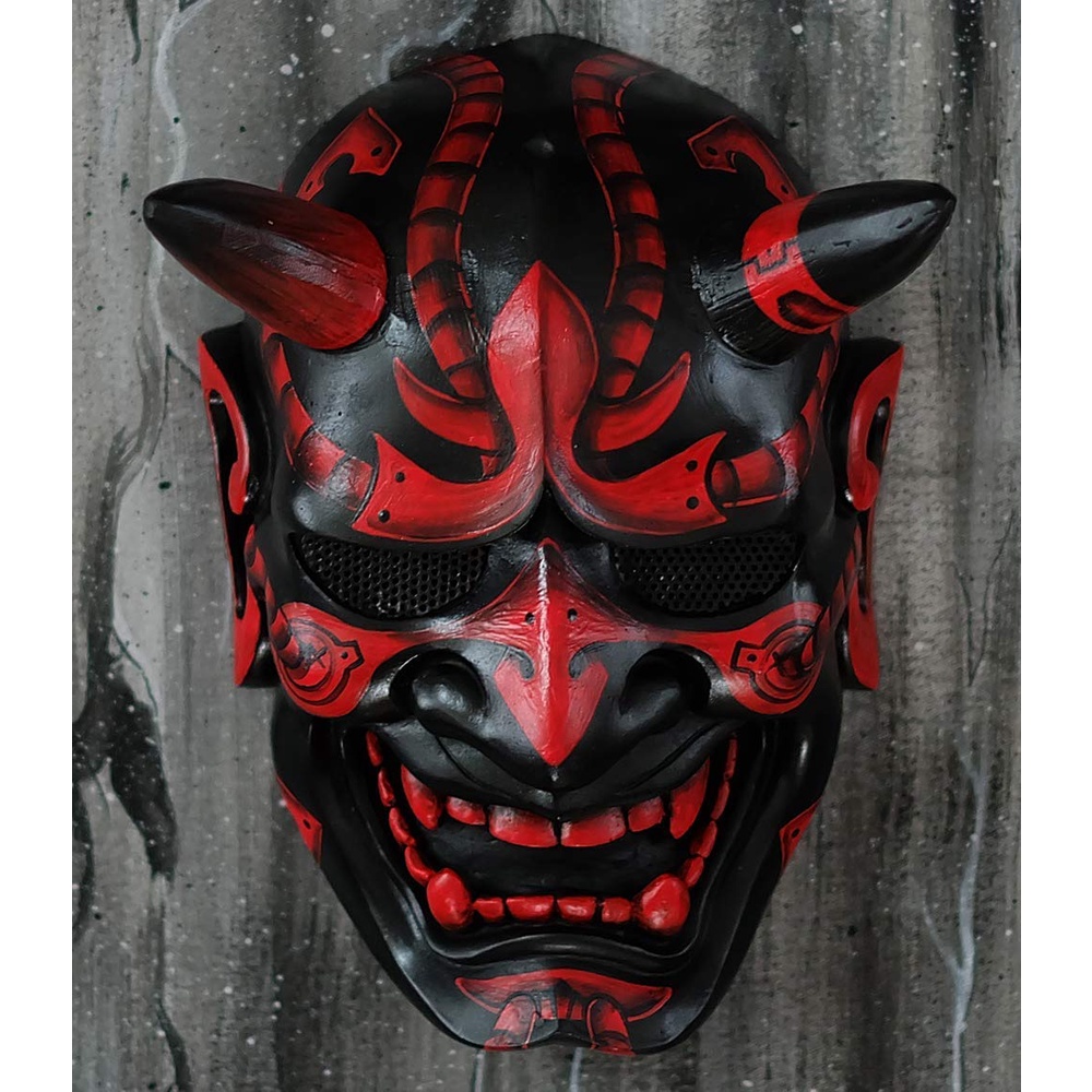 Japanese Prajna Devil Horror Ghost Mask Halloween Latex Mask Adults ...