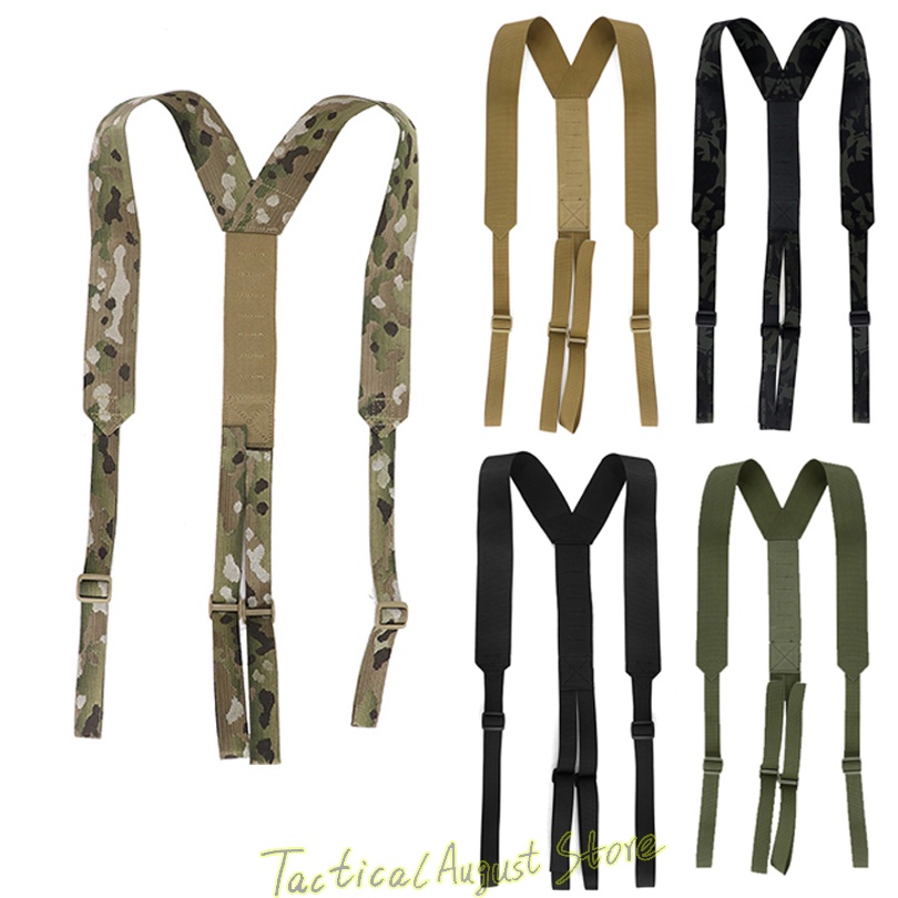 Tactical Shoulder Back Strap Sling Harness Suspenders Braces For AVS ...