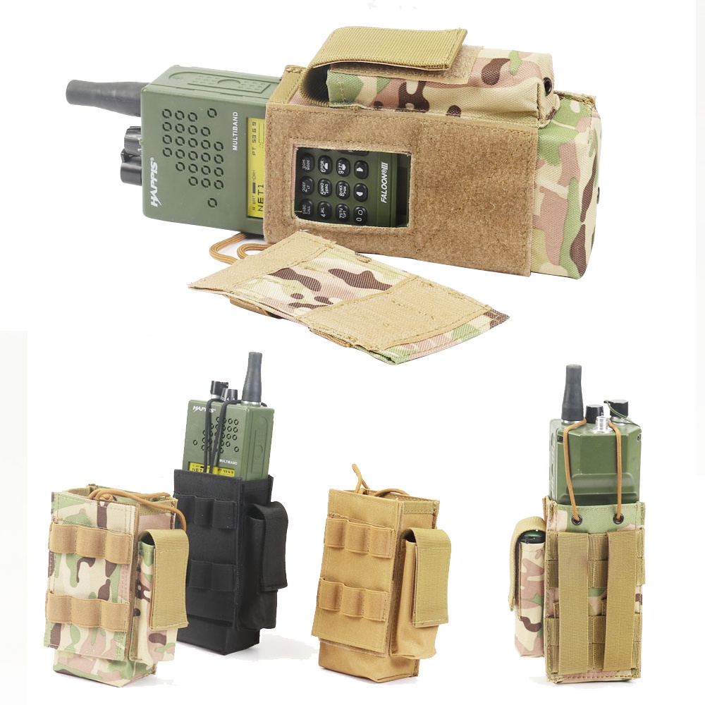 Tactical MOLLE 152 Interphone Case Belt Bag With Magazine Pouch Nylon ...