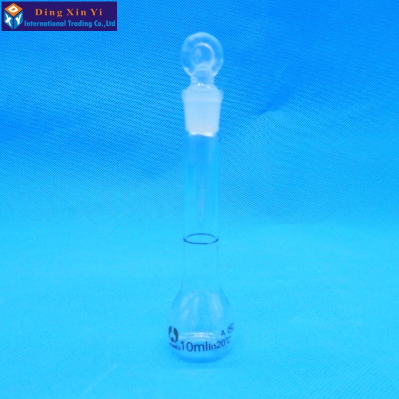 10ml Transparent volumetric flask Constant volume bottle flint glass ...
