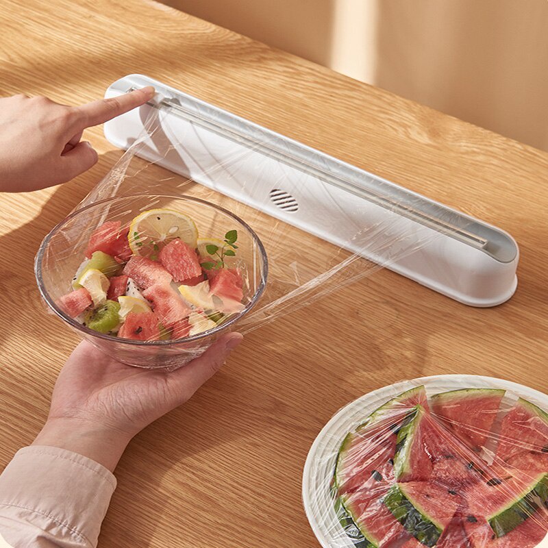 Foil Cling Film Wrap Dispenser Fixing Food Wrap Dispenser Cutter ...