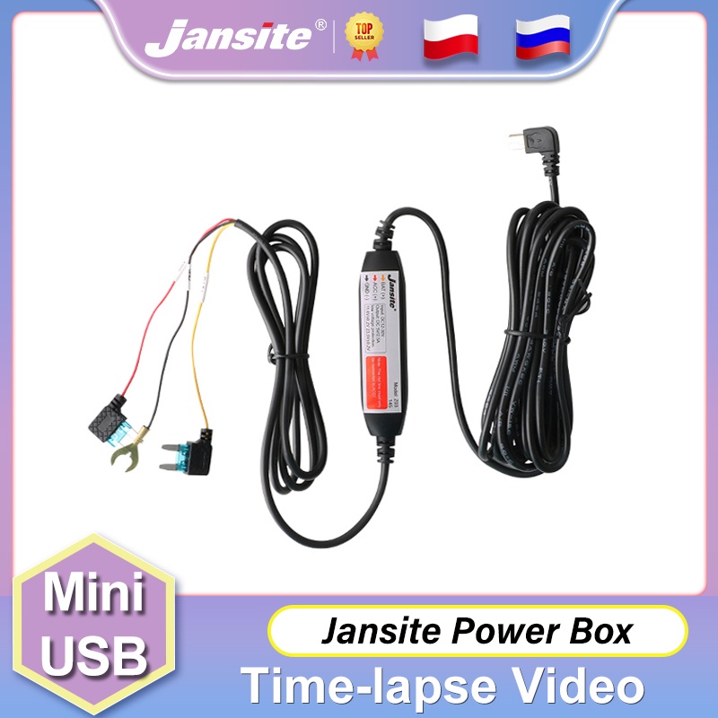Jansite Hard Wire Kit Mini USB Car Charger Power Inverter Converter ...