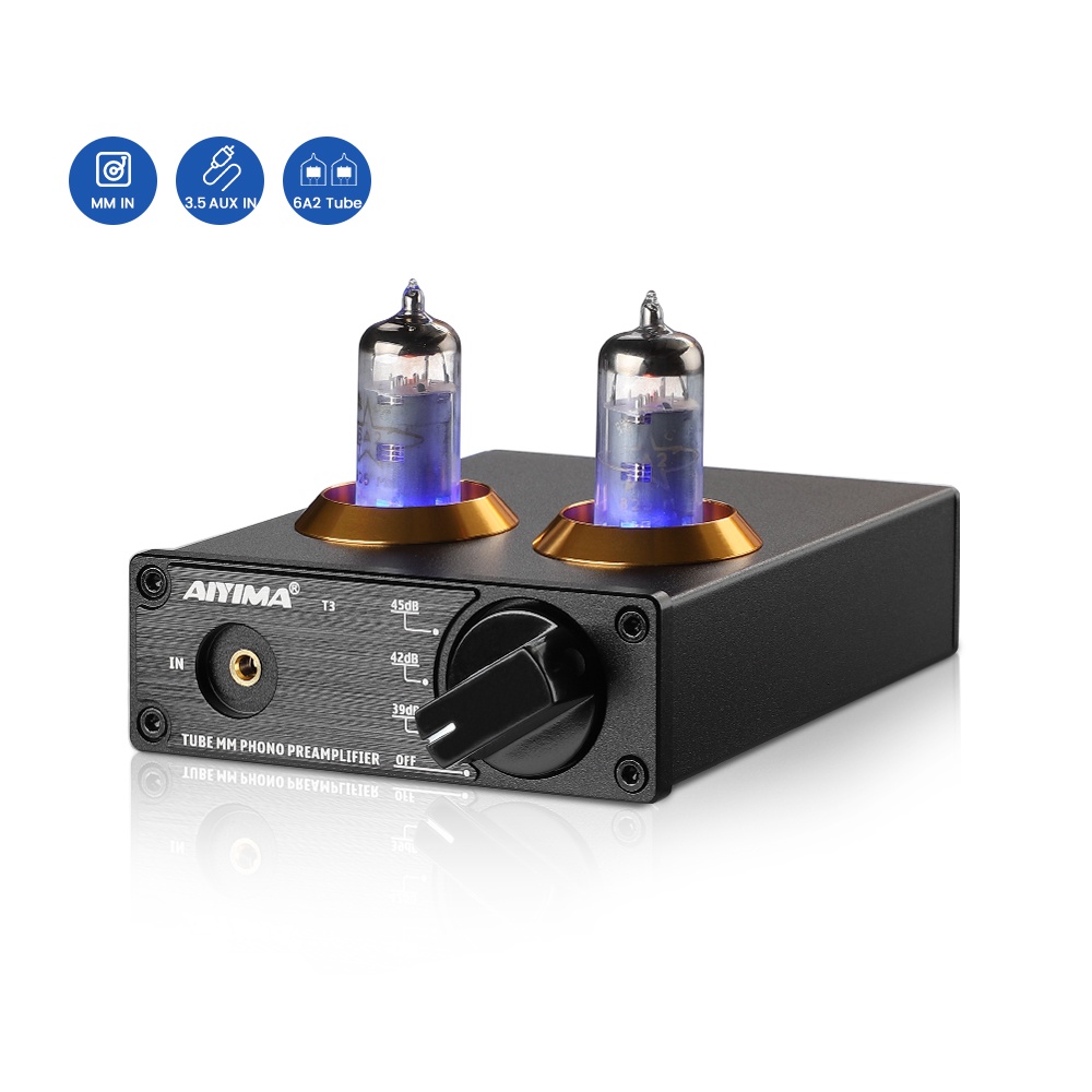 AIYIMA Audio Tube Amplifier Bile Preamplifier HIFI Preamp Stereo Audio ...