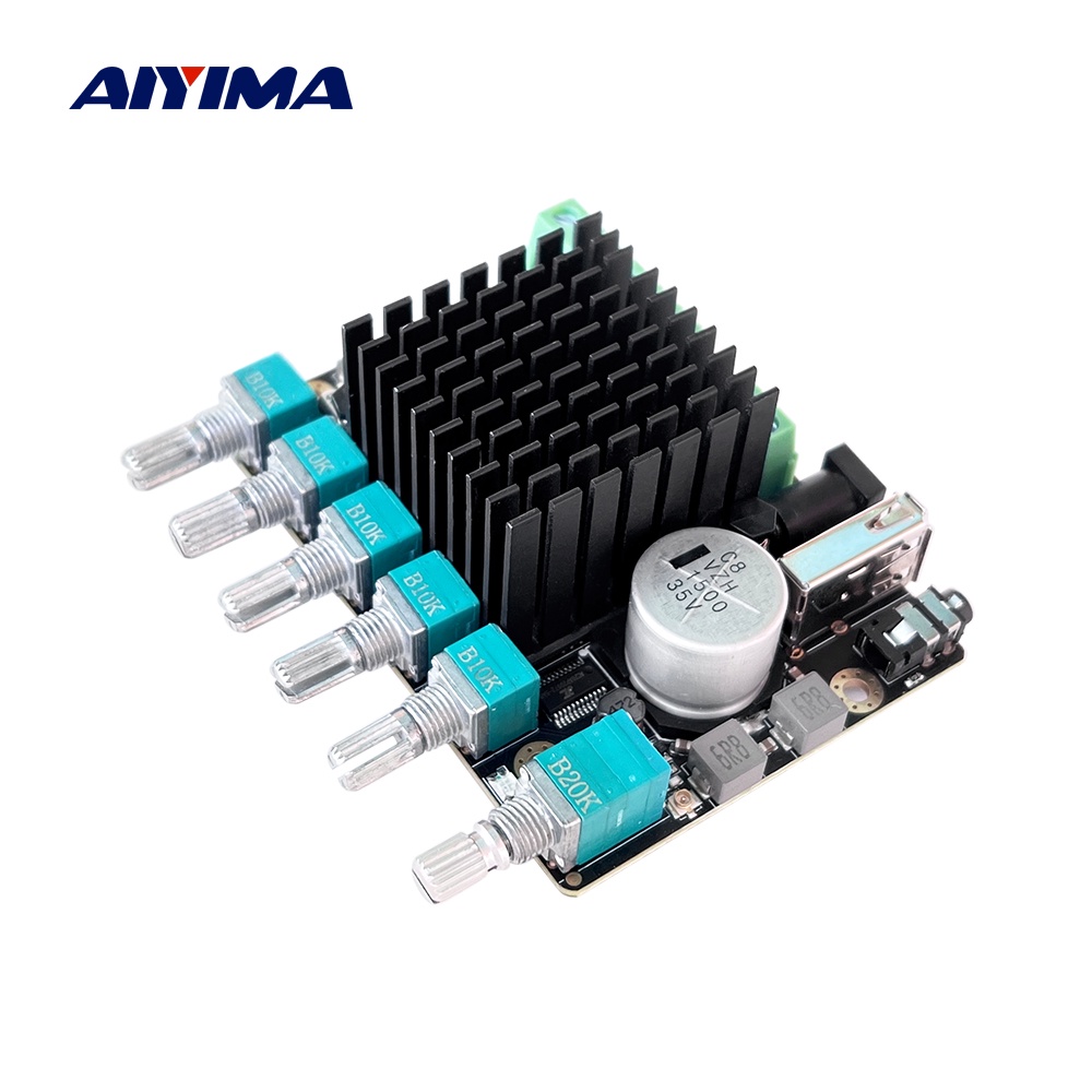 AIYIMA 2.1 Bluetooth Power Amplifier TPA3116 Amplifier Subwoofer ...