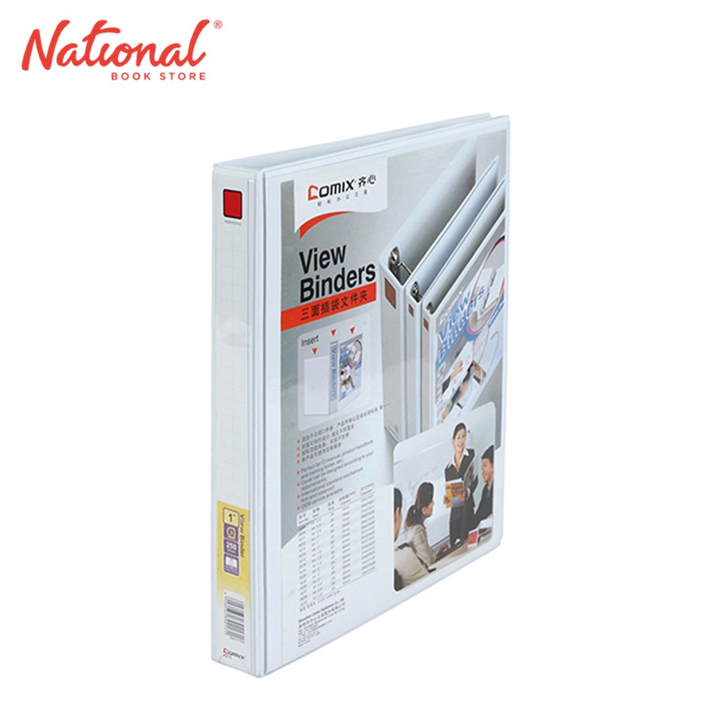 Comix Ring Binder 3 Ring A4 1 inch D Type A213W White - School & Office ...
