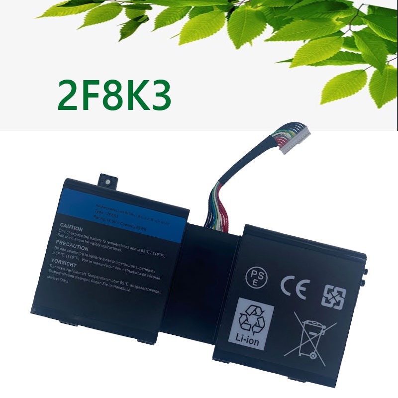 Laptop 2F8k3 Battery For Dell Alienware 17 R1 17X M17x-R5 Alienware 18 ...