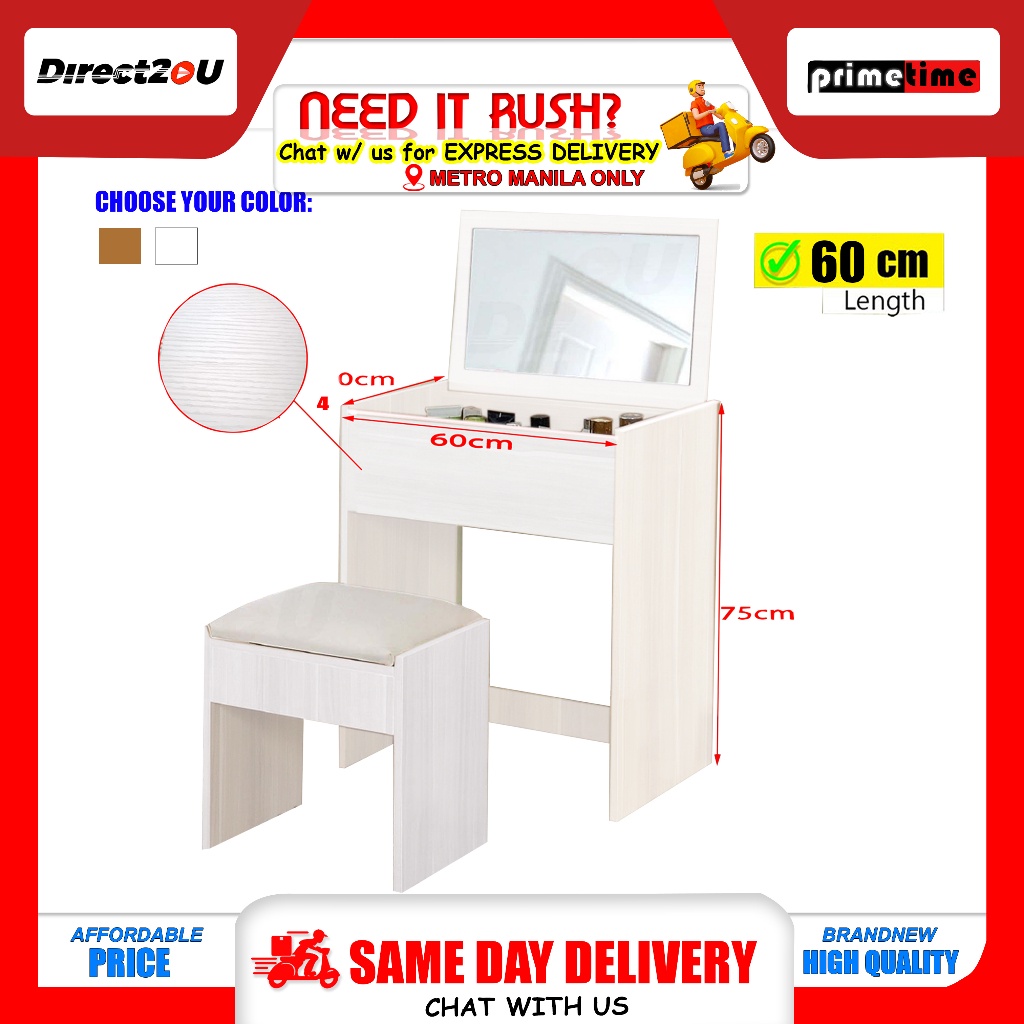 ﹍Primetime Cute Combo Dressing - Computer Table with Stool - vanity ...
