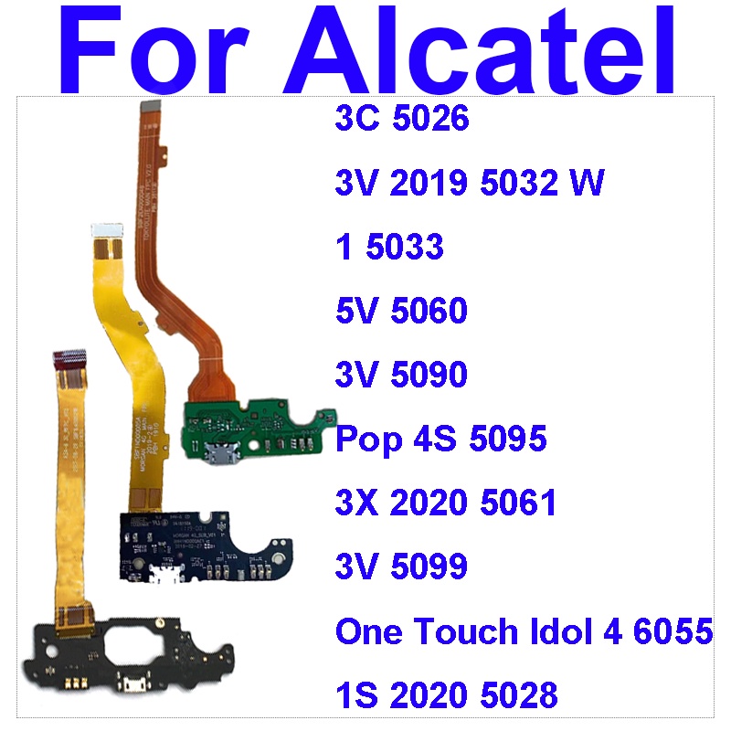 USB Charger Flex Cable For Alcatel 3C 50263V OT5032 1 5033 5V 5060 3V ...