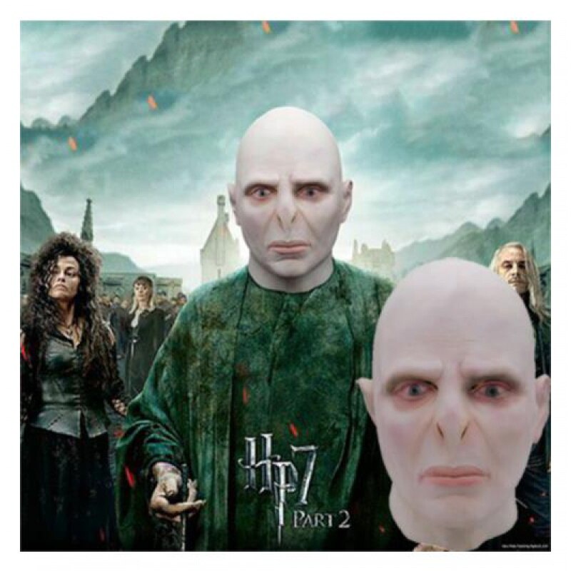 2023 New Arrival Voldemort Cos Headgear Latex Mask Halloween Voldemort ...