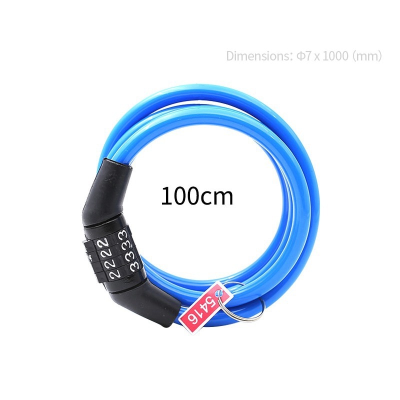 4-Digit Password Bicycle Code Lock Mountain Bike Portable Security Anti ...