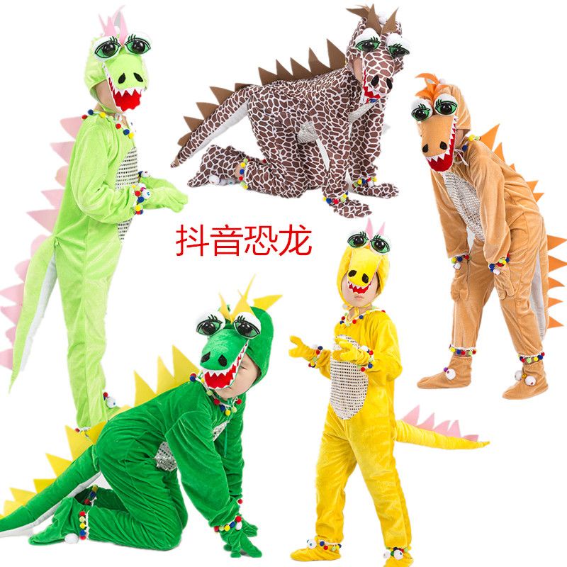 Cosplay Halloween Chameleon Tik Tok Dinosaur Clothes Tyrannosaurus ...