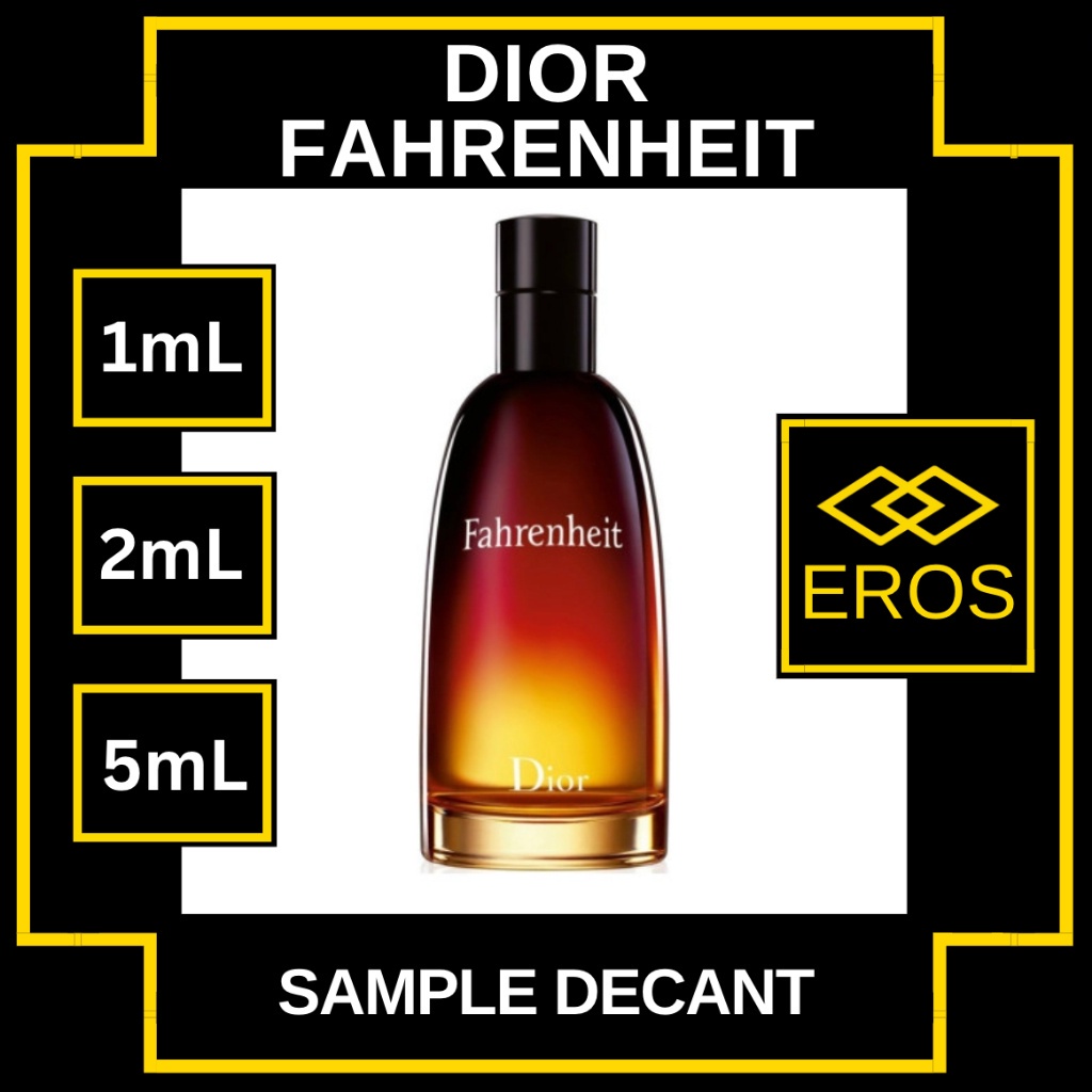 Fahrenheit EDT 2mL/5mL decant perfume sample spray vial | Shopee ...