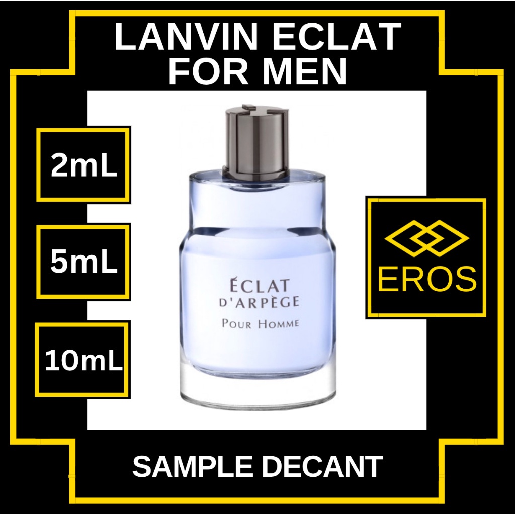 Lanvin Eclat for MEN 1mL 2mL 5mL D Arpege decant sample perfume mini takal | Shopee Philippines