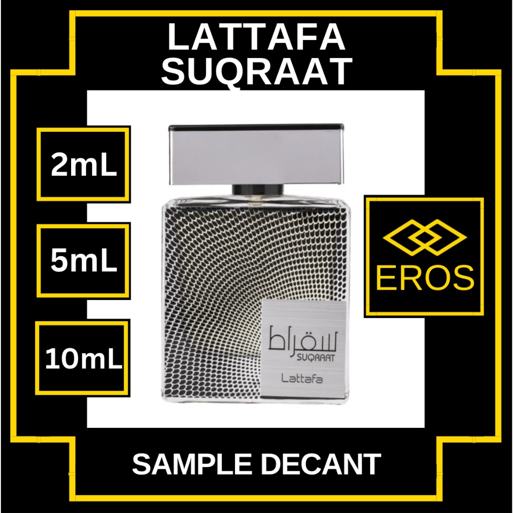 Lattafa Suqraat (Profumo clone) 1mL 2mL 5mL decant perfume sample spray ...