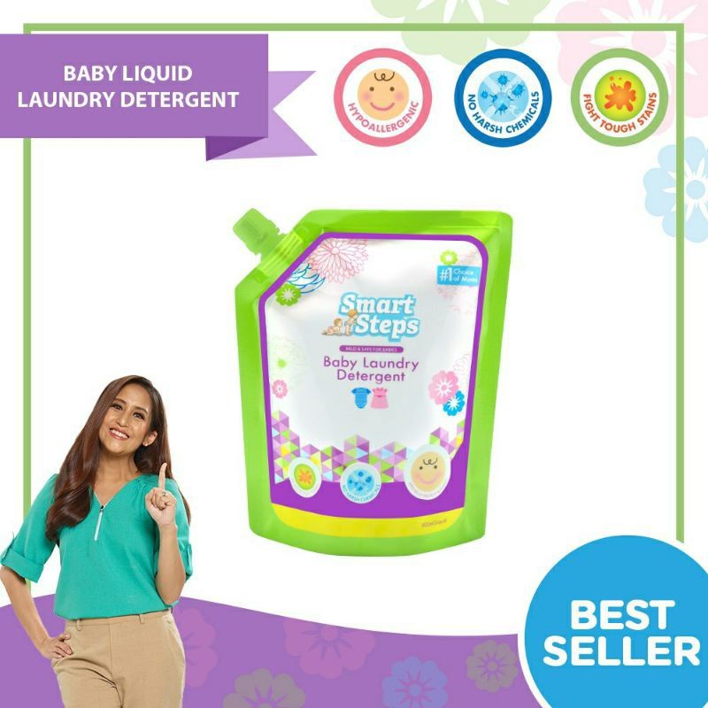 ₪Smart Steps Baby Laundry Liquid Detergent 900mL | Shopee Philippines